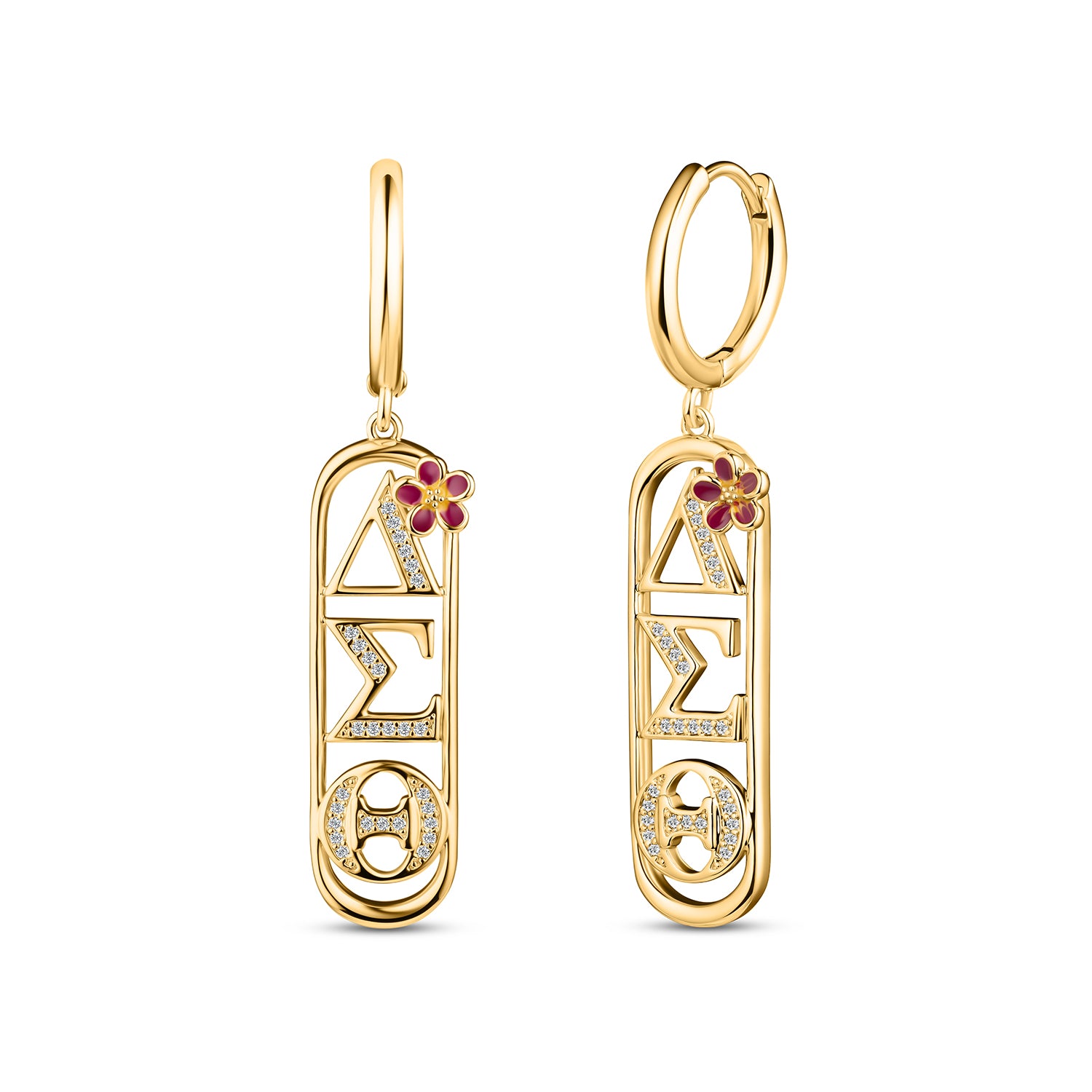 Delta Sigma Theta earrings | DST Fortitude earrings - Shop1913 by RG ...