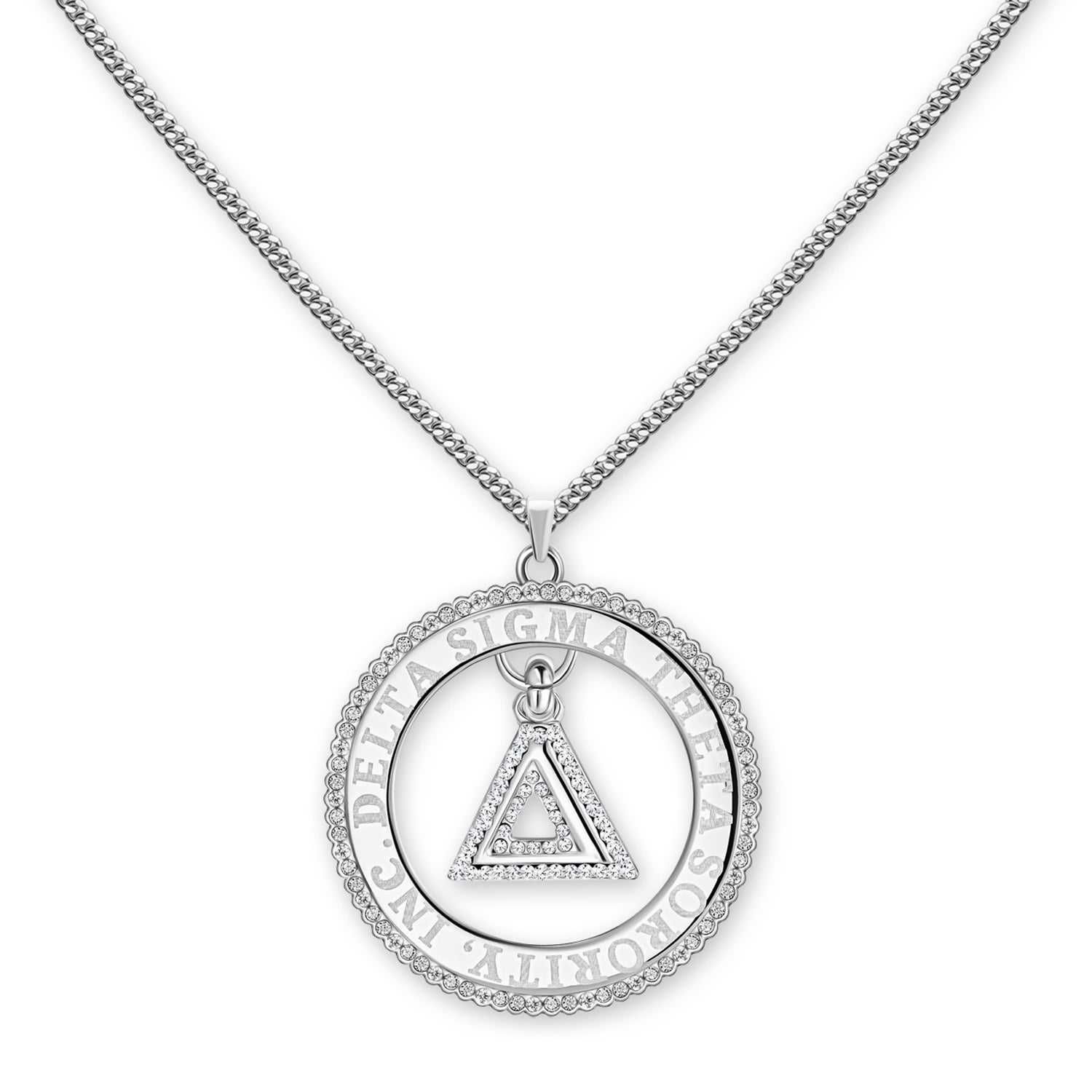 DST Laser Engraved Delta Necklace-Silver – Shop1913 by RG Apparel Co.